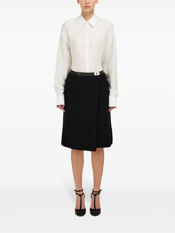 FERRAGAMO Gancini-print Shirt - White
