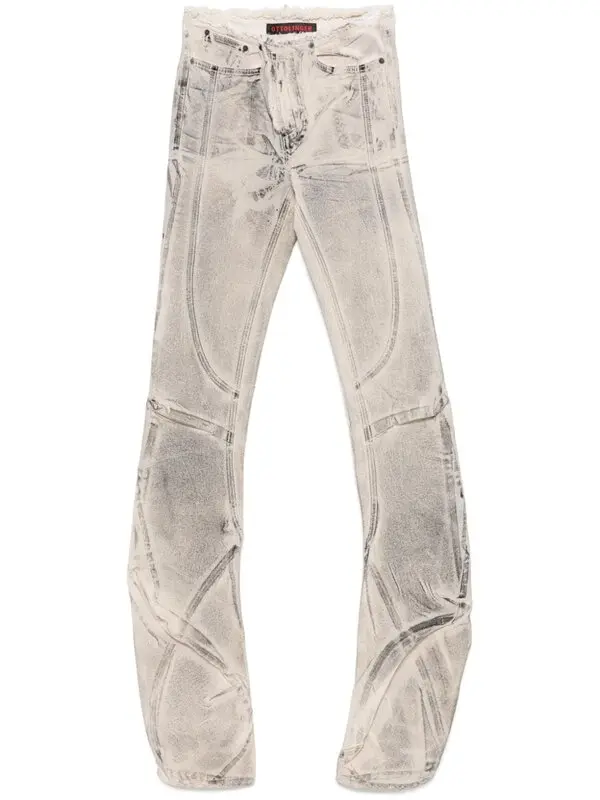 Ottolinger Draped Raw-cut Skinny Jeans