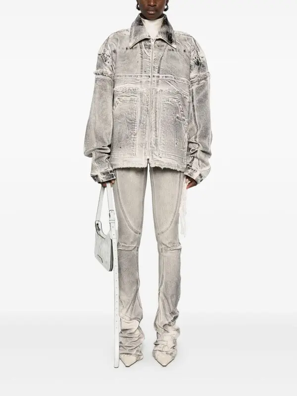 Ottolinger Draped Raw-cut Skinny Jeans