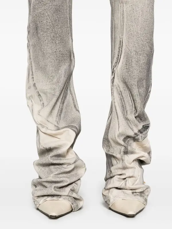 Ottolinger Draped Raw-cut Skinny Jeans