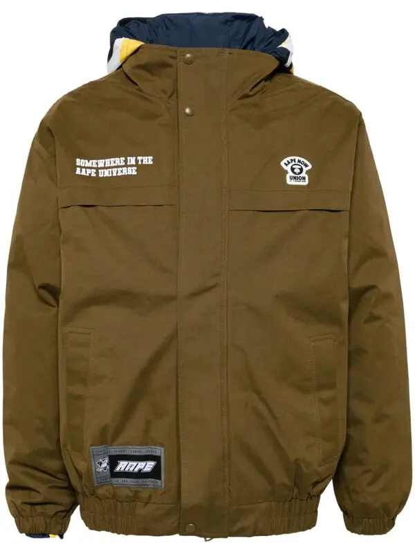 AAPE BY *A BATHING APE® Logo-appliqué Hooded Jacket