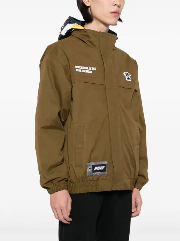 AAPE BY *A BATHING APE® Logo-appliqué Hooded Jacket