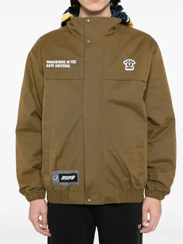 AAPE BY *A BATHING APE® Logo-appliqué Hooded Jacket