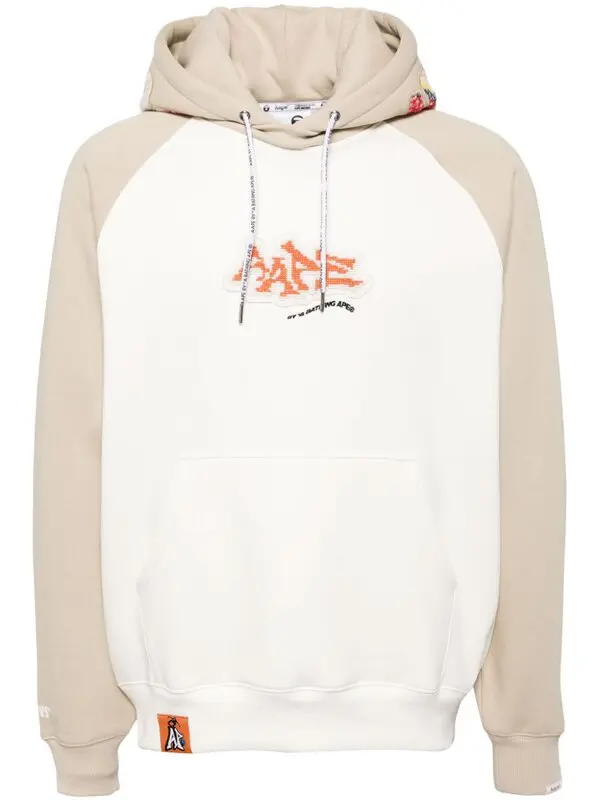 AAPE BY *A BATHING APE® Logo-patch Hoodie - Neutrals