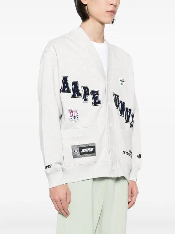 AAPE BY *A BATHING APE® Logo-patch Cardigan