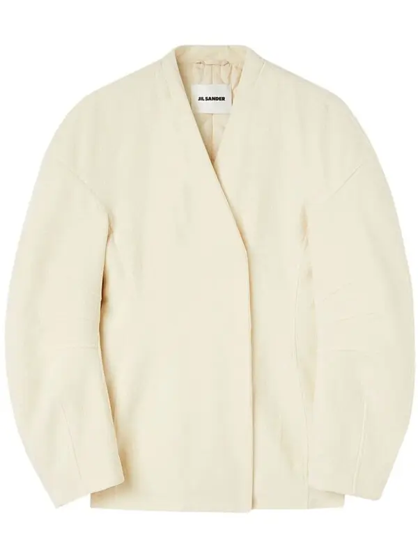 JIL SANDER Wool-blend Jacket - Neutrals