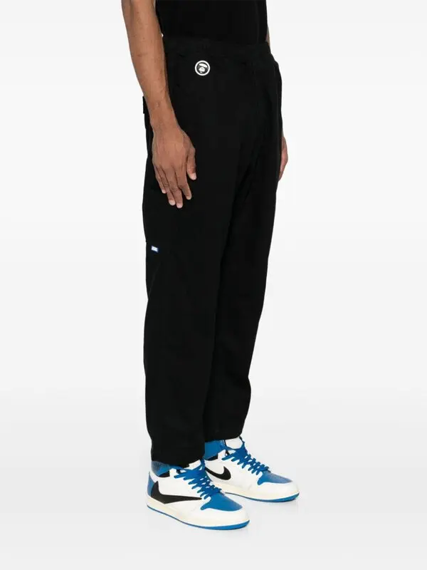 AAPE BY *A BATHING APE Moonface Logo Trousers