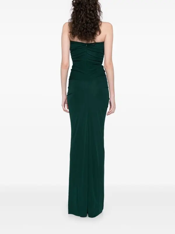 Christopher Esber Bezel Quartz Disconnect Dress - Green