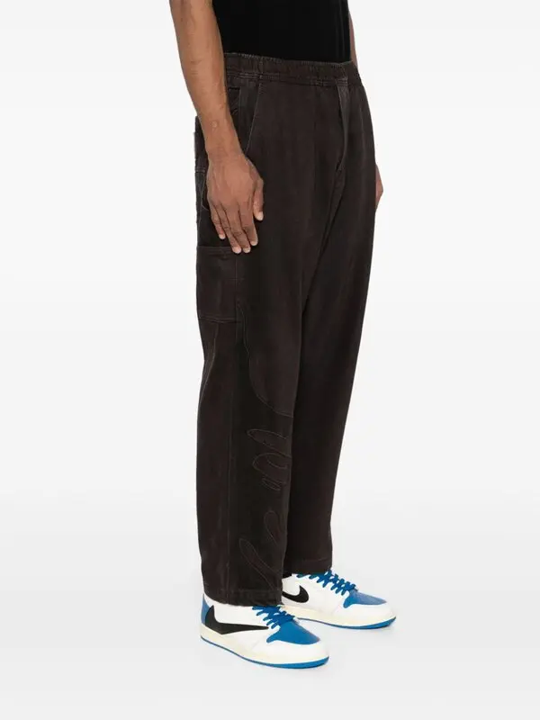 AAPE BY *A BATHING APE Logo Patch Straight-leg Trousers