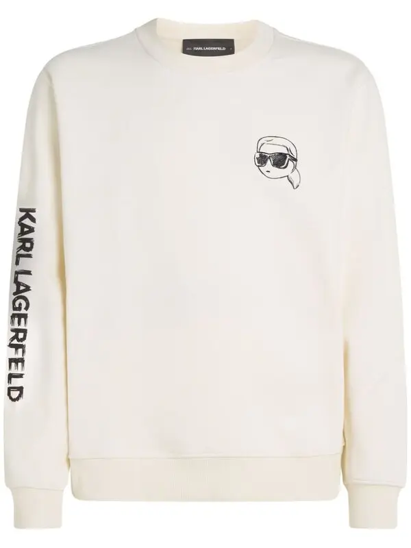 Karl Lagerfeld Ikon Sweatshirt - White