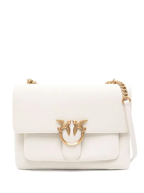Pinko Love One Soft Shoulder Bag - Neutrals