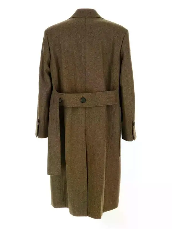 FERRAGAMO Belted Virgin Wool Coat