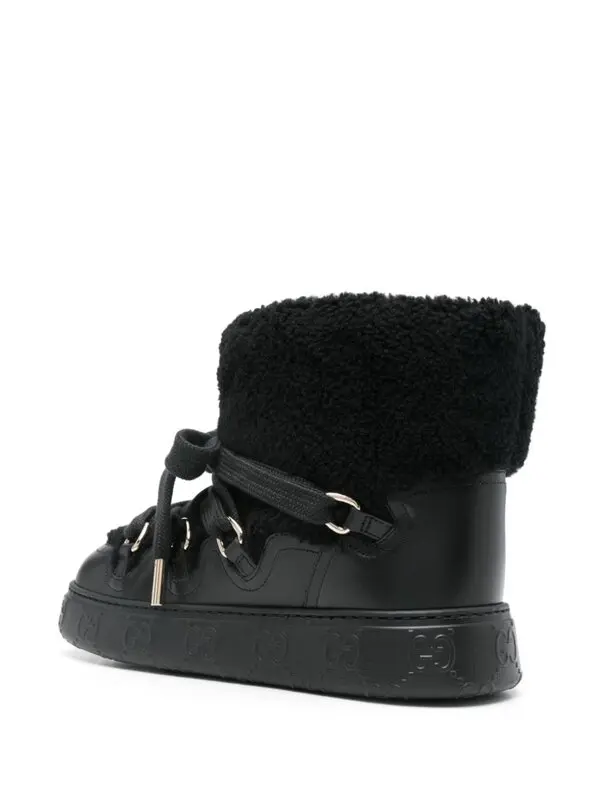 Gucci Faux-shearling Ankle Boots
