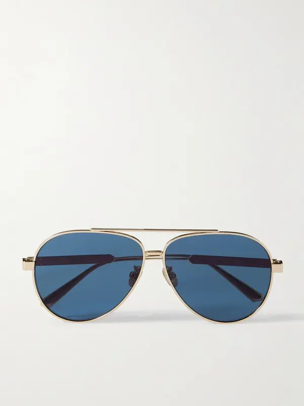 Dior Diorcannage A1u Aviator-style Sunglasses - Gold