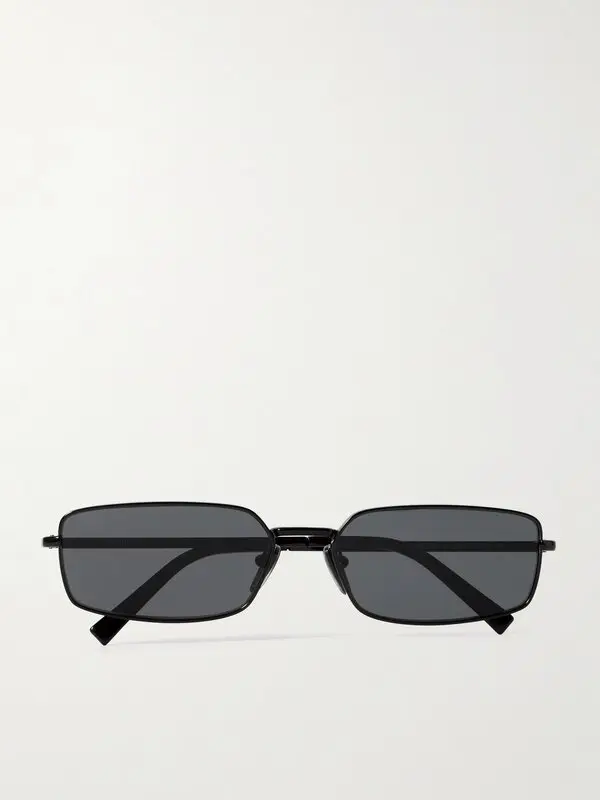Prada Rectangular Metal Sunglasses - Black