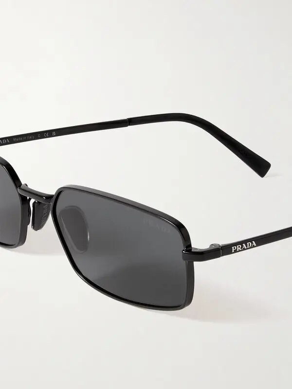 Prada Rectangular Metal Sunglasses