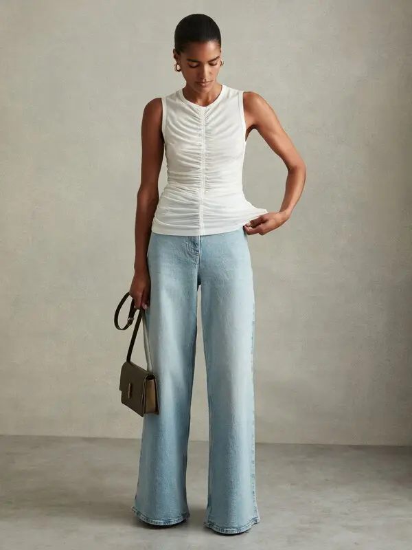 REISS Simone Lyocell-wool Vest
