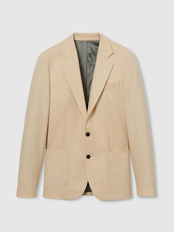REISS Charley Atelier Single-breasted Blazer In Wool-blend Twill