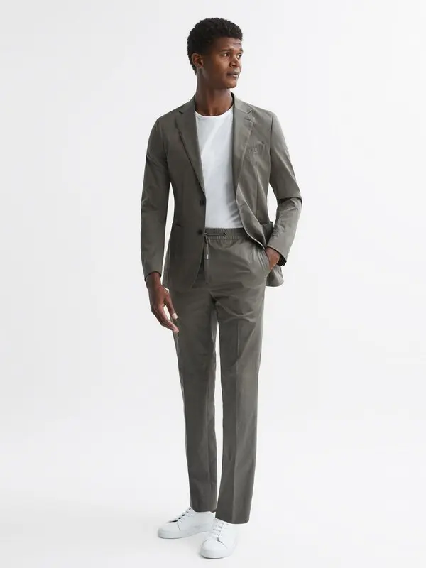 REISS Hatfield Single Breasted Technical Slim Fit Blazer