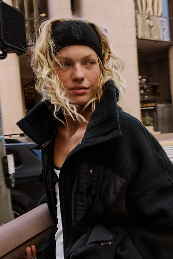 Free People Fleece Ear Warmers - Black