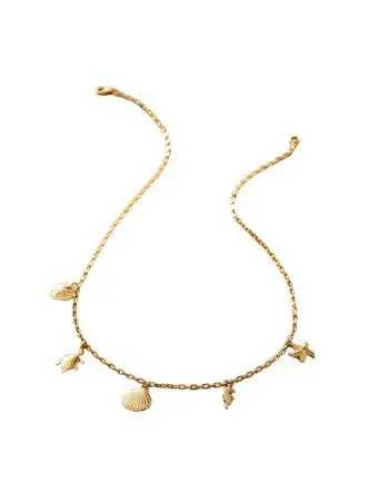 ATMA PREMA Sea Charm Necklace - Gold