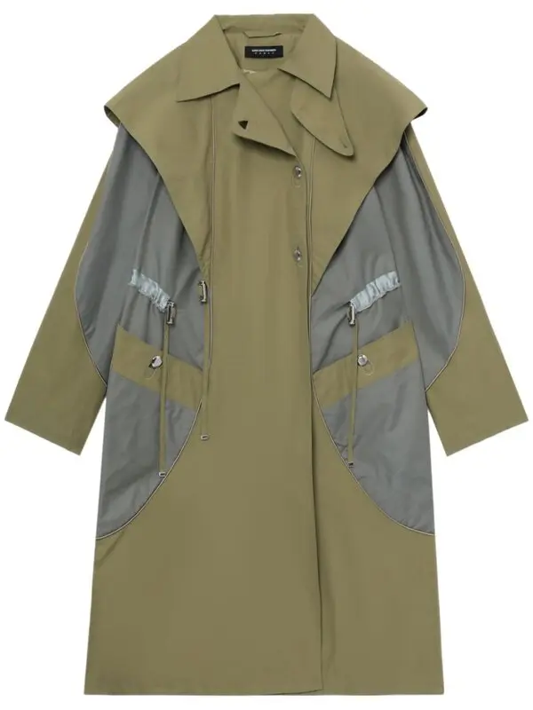 KIKO KOSTADINOV Colour-block Coat - Green