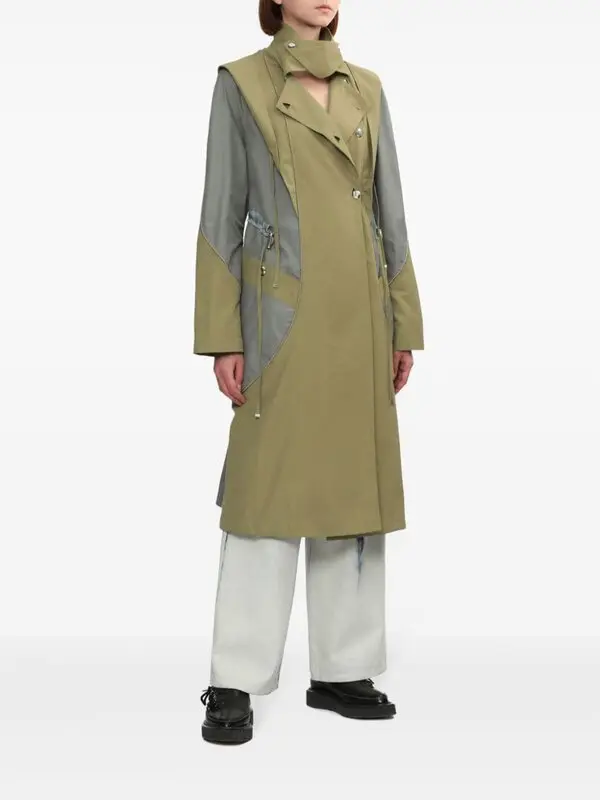 KIKO KOSTADINOV Colour-block Coat - Green