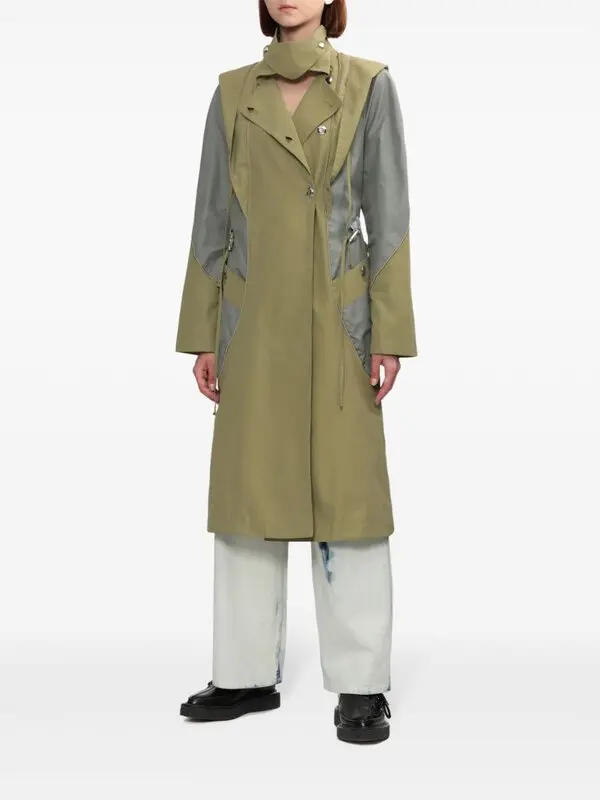 KIKO KOSTADINOV Colour-block Coat - Green