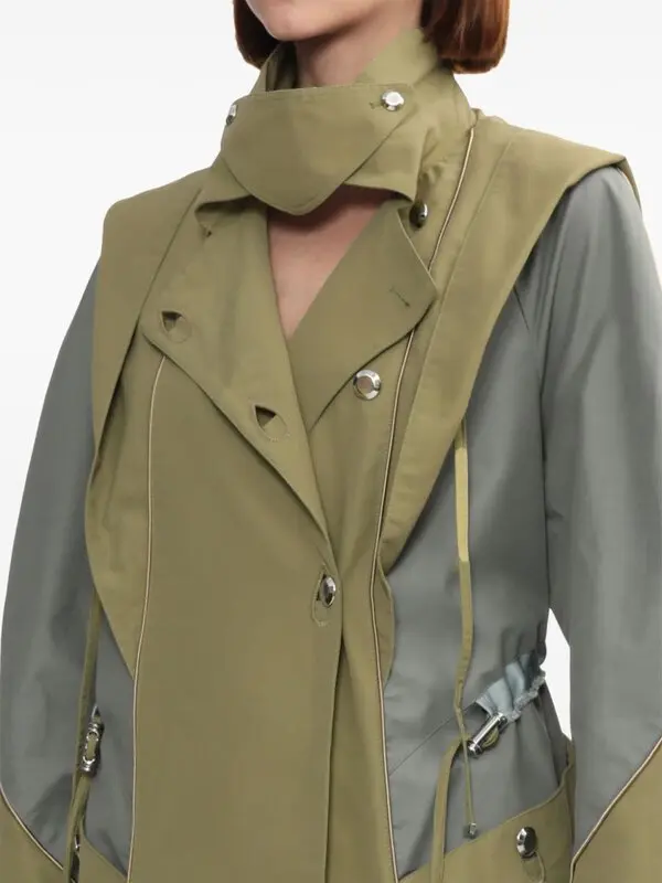 KIKO KOSTADINOV Colour-block Coat - Green