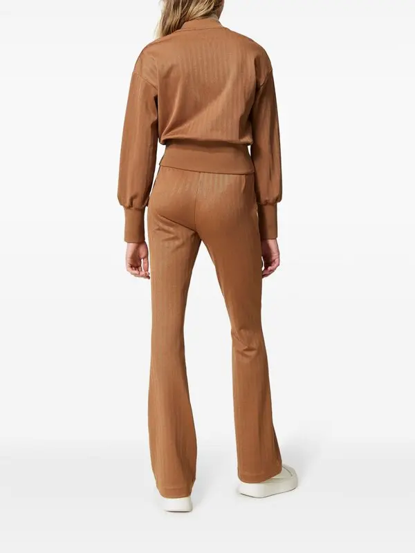 TWINSET Jacquard Flared Trousers