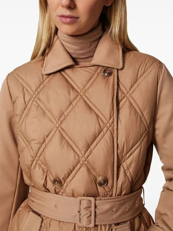 TWINSET Double-breasted Quilted Puffer Jacket