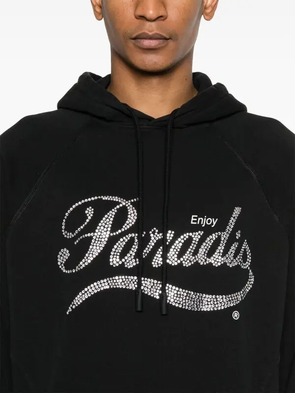 3.PARADIS Crystal-logo Hoodie