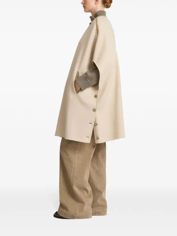 YVES SALOMON Double-layer Cashmere-blend Cape