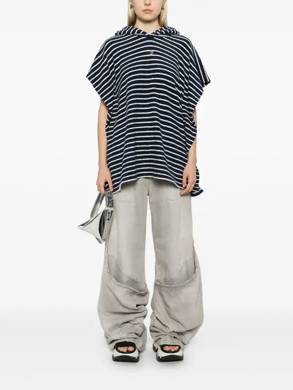Givenchy Striped Towelling Poncho