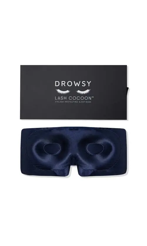 DROWSY SLEEP CO. Eyelash Protecting Sleep Mask - Midnight Blue