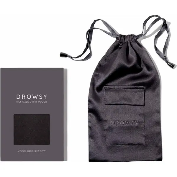 DROWSY SLEEP CO. Silk Carry Pouch - Black Jade