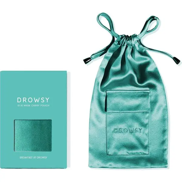 DROWSY SLEEP CO. Silk Carry Pouch - Breakfast At Drowsy