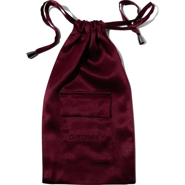 DROWSY SLEEP CO. Silk Carry Pouch - La Vie En Rouge