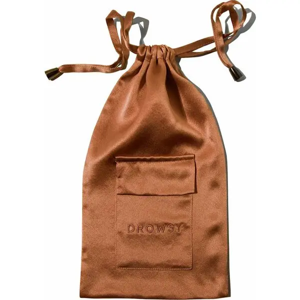 DROWSY SLEEP CO. Silk Carry Pouch - Pumpkin Spice