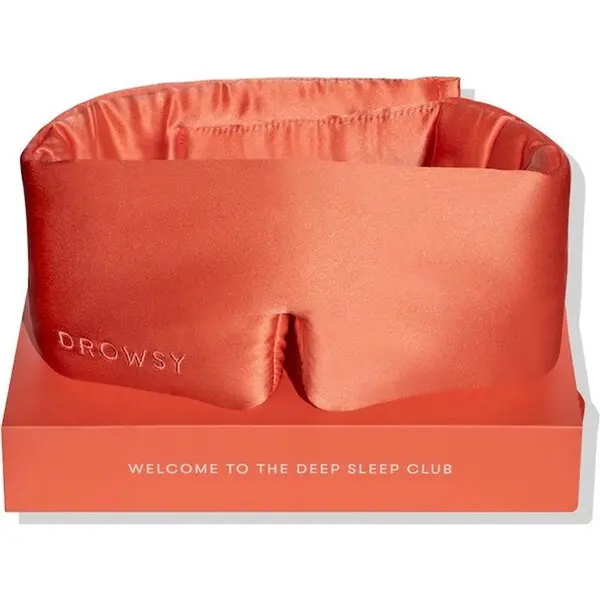 DROWSY SLEEP CO. Silk Sleep Mask - Summer Coral