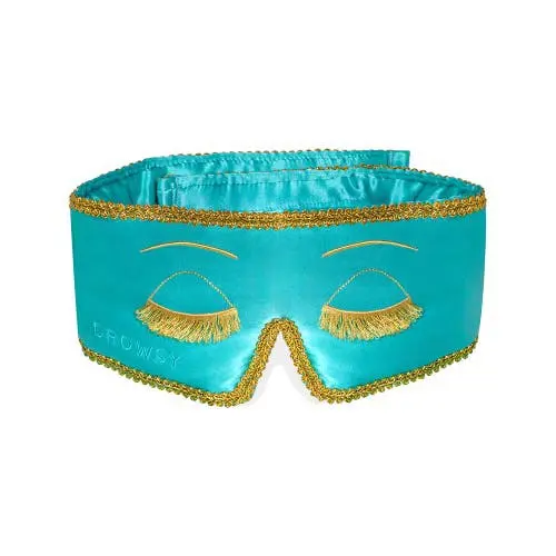 DROWSY SLEEP CO. Silk Sleep Mask - Turquoise