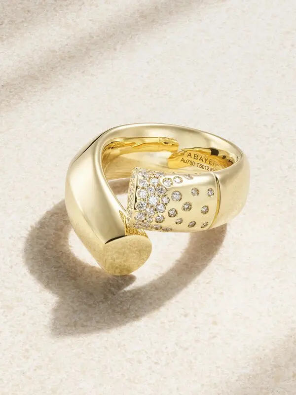 TABAYER Oera Large 18-karat Diamond Ring - Gold