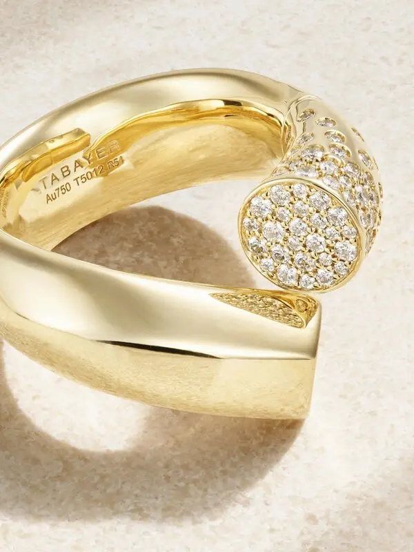 TABAYER Oera Large 18-karat Diamond Ring - Gold