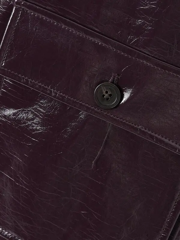Veronica Beard Faux Leather Boxy Jacket