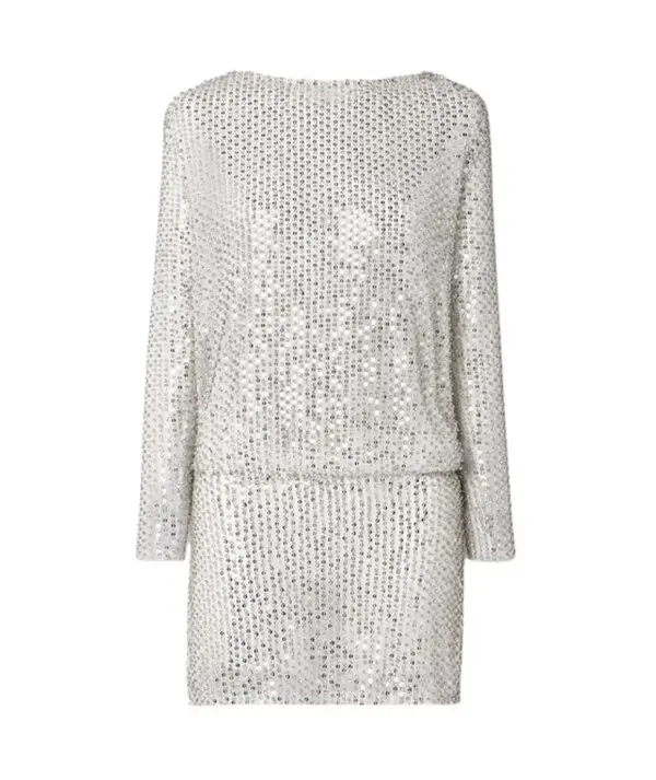 Retrofete Danae Embellished Tulle Mini Dress