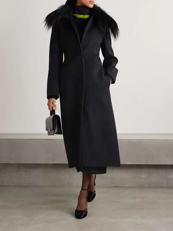 16Arlington Alotta Shearling-trimmed Coat