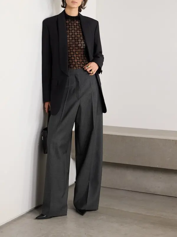 Givenchy Wool Wide-leg Trousers