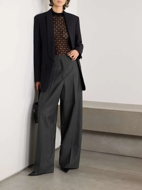 Givenchy Wool Wide-leg Trousers