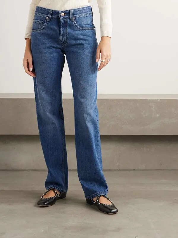 Brunello Cucinelli High-rise Jeans - Mid Denim