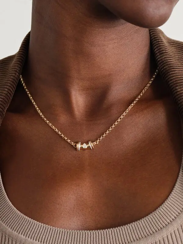 L’ATELIER NAWBAR Warrior Princess Diamond Pendant Necklace